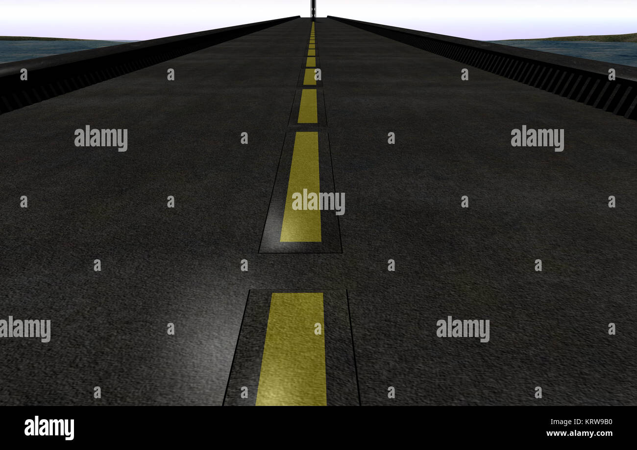 freeway over the sea free Stock Photo - Alamy