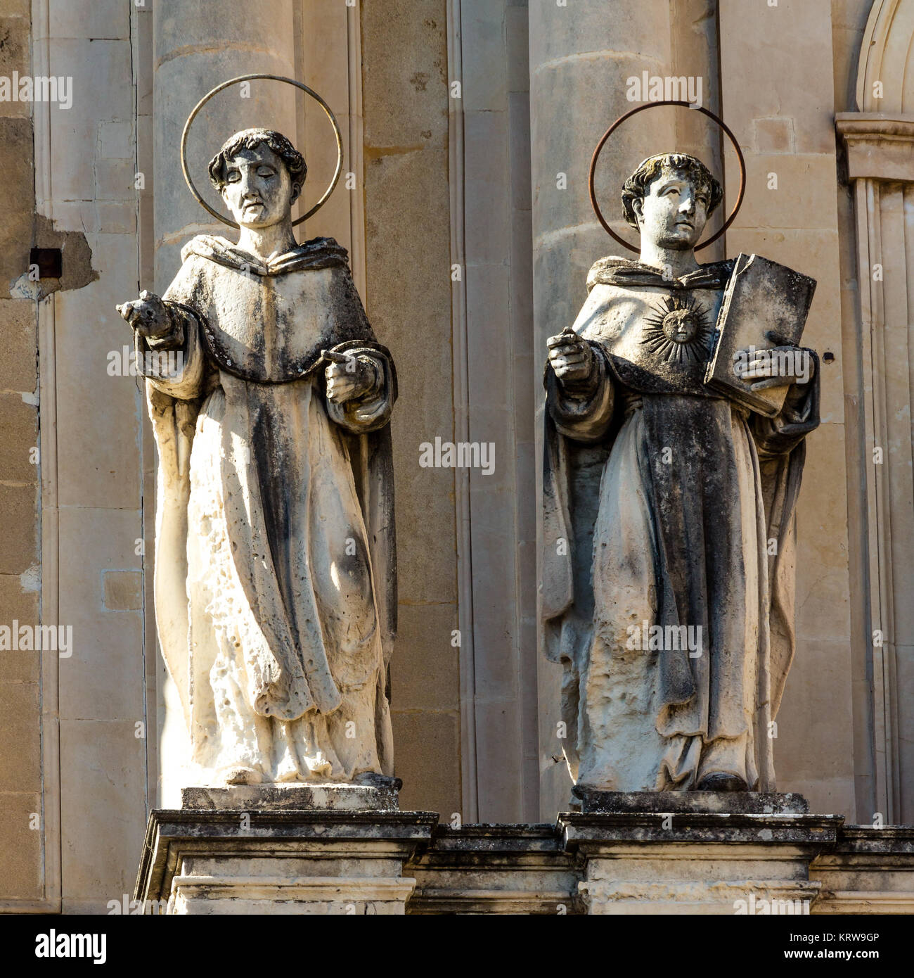 Sicilian Baroque statue Stock Photo - Alamy