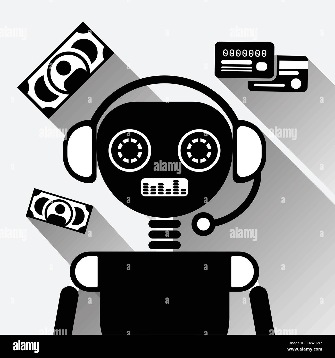 Chatbot bank Stock Vector Images - Alamy