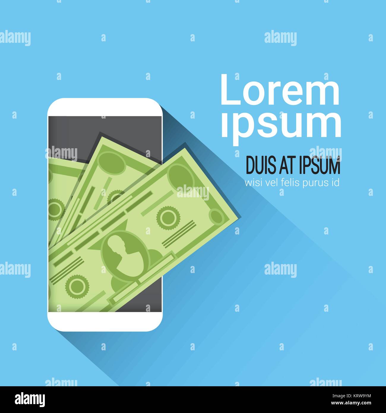 Cell phone wallet Stock Vector Images - Alamy