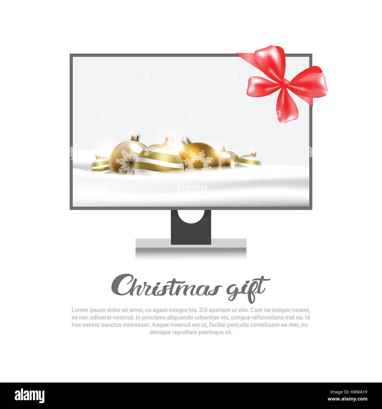 Christmas Gift Template Banner Computer Monitor Discounts On ...