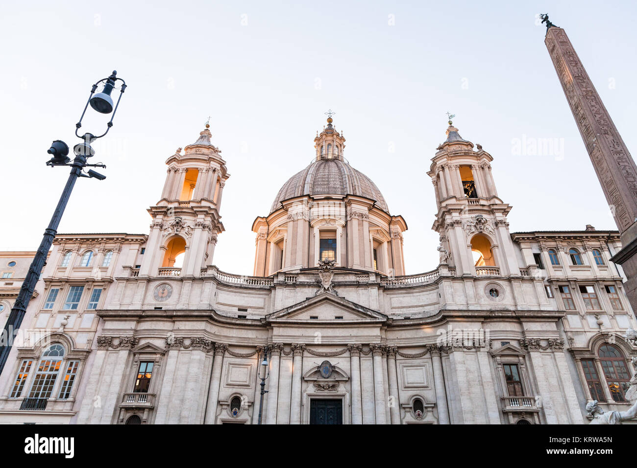 Church of Sant'Agnese in Agone on Piazza Navona Stock Photo - Alamy