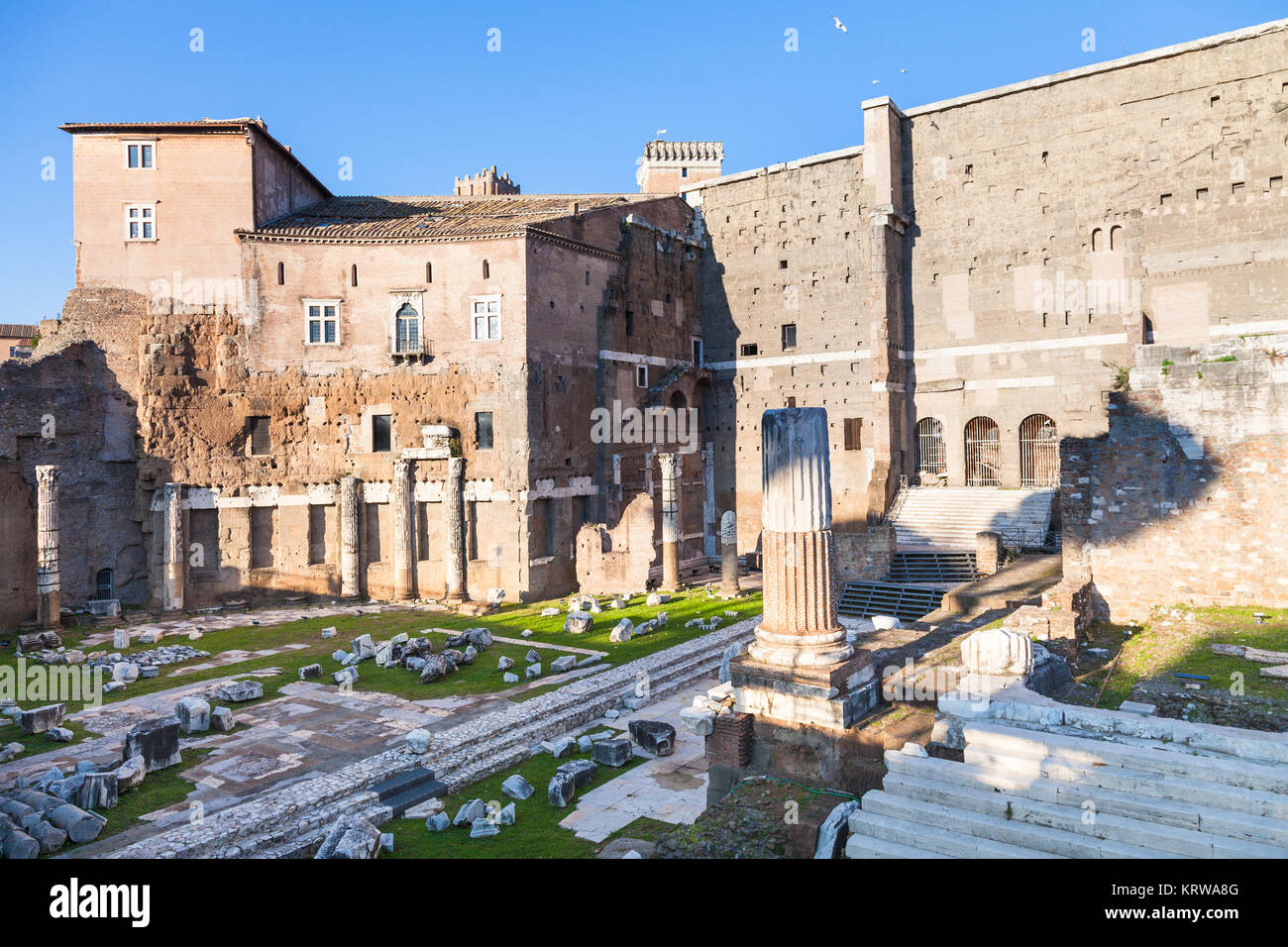 Forum of Augustus in Rome Stock Photo - Alamy