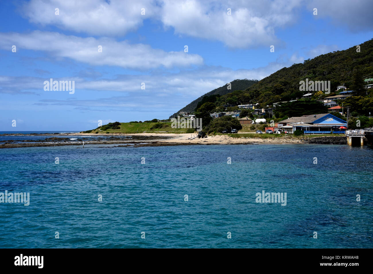 land at Lorne Beach on the Great Ocean Road Stock Photo - Alamy