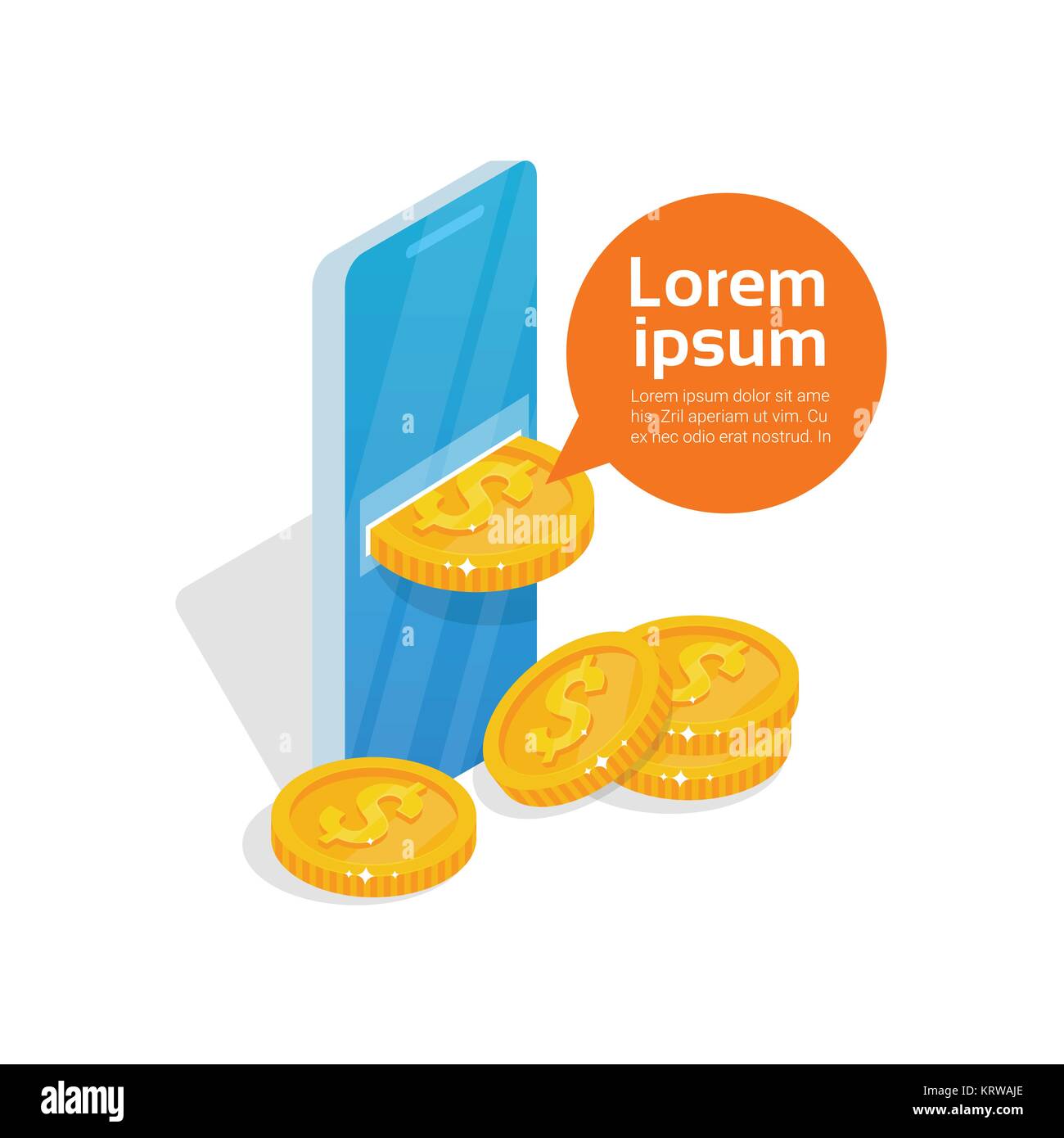 Digital wallet smartphone Stock Vector Images - Alamy