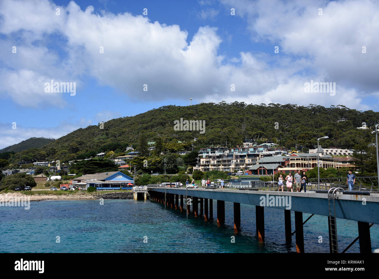 land at Lorne Beach on the Great Ocean Road Stock Photo - Alamy
