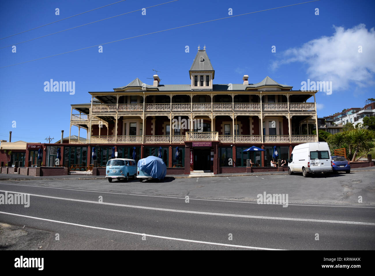Hotel Pacific at Lorne Beach on the Great Ocean Road Stock Photo - Alamy