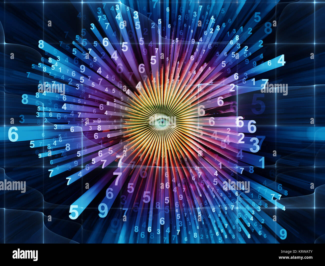 Evolving World of Numbers Stock Photo - Alamy