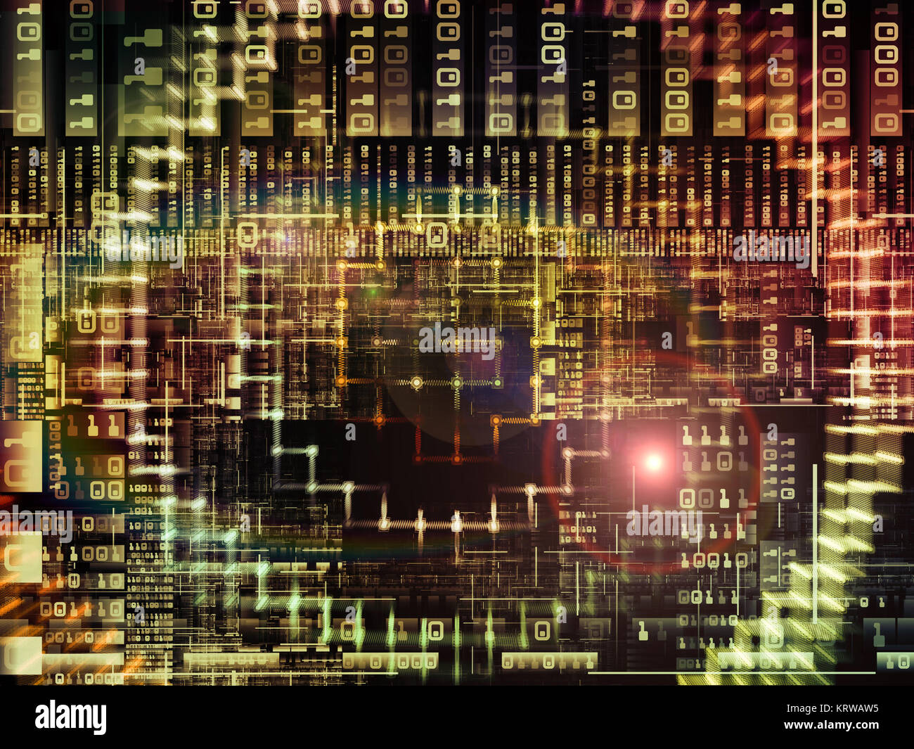 Visualization of Technology Links Stock Photo - Alamy