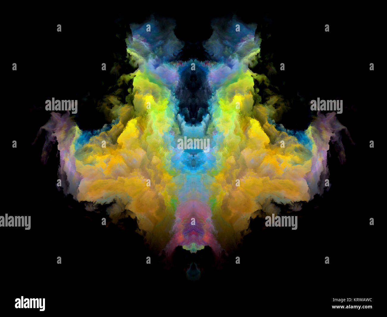 Color Rorschach Test Pattern Stock Photo - Alamy