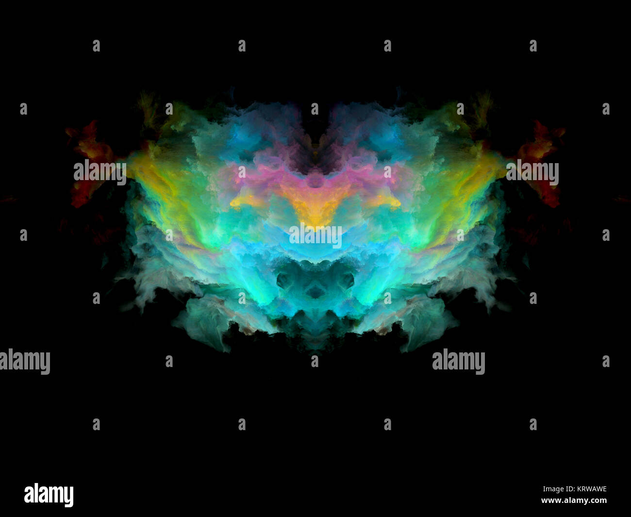 Color Rorschach Test Pattern Stock Photo - Alamy