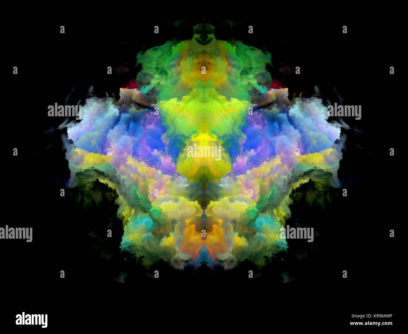 Color Rorschach Test Pattern Stock Photo - Alamy