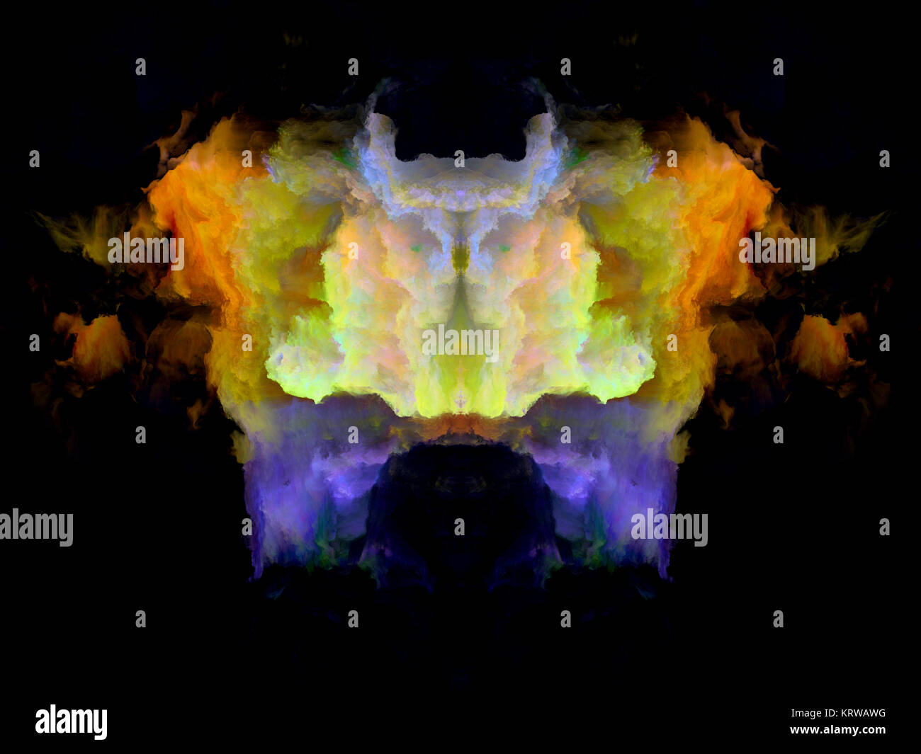 Color Rorschach Test Pattern Stock Photo - Alamy