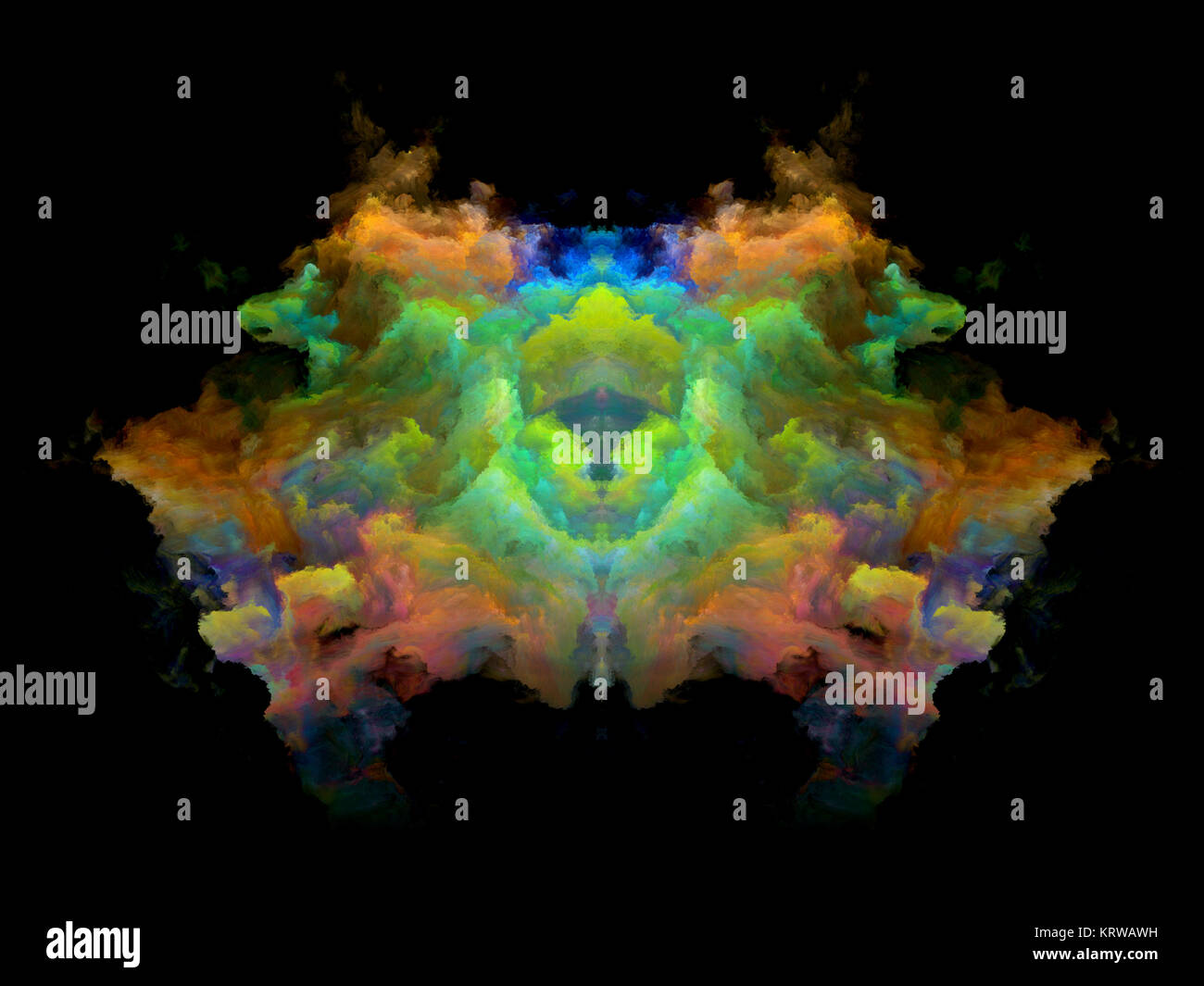 Color Rorschach Test Pattern Stock Photo - Alamy