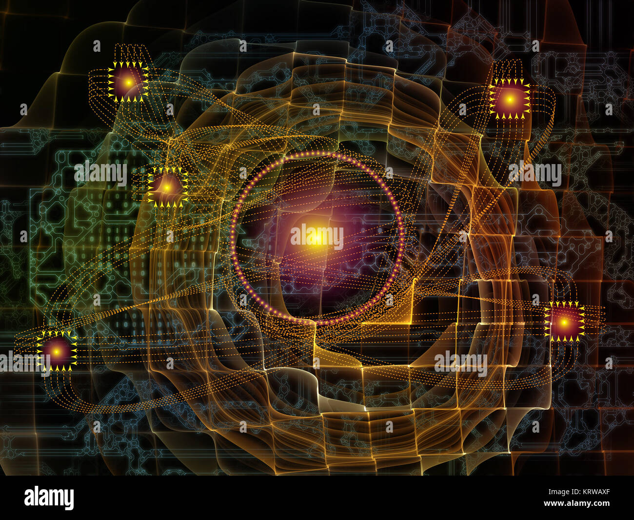 Advance of Technology Links Stock Photo - Alamy