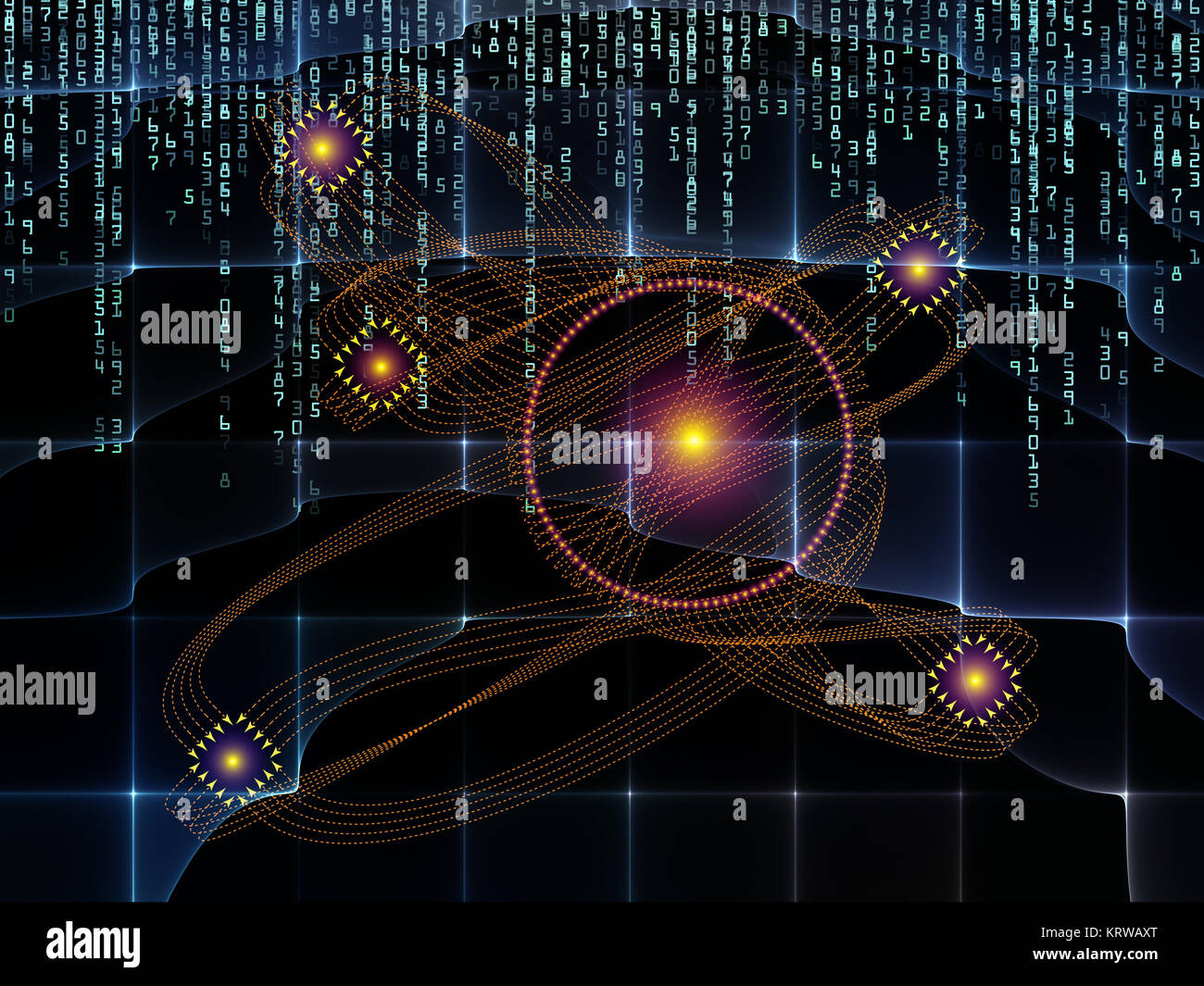 Visualization of Technology Links Stock Photo - Alamy