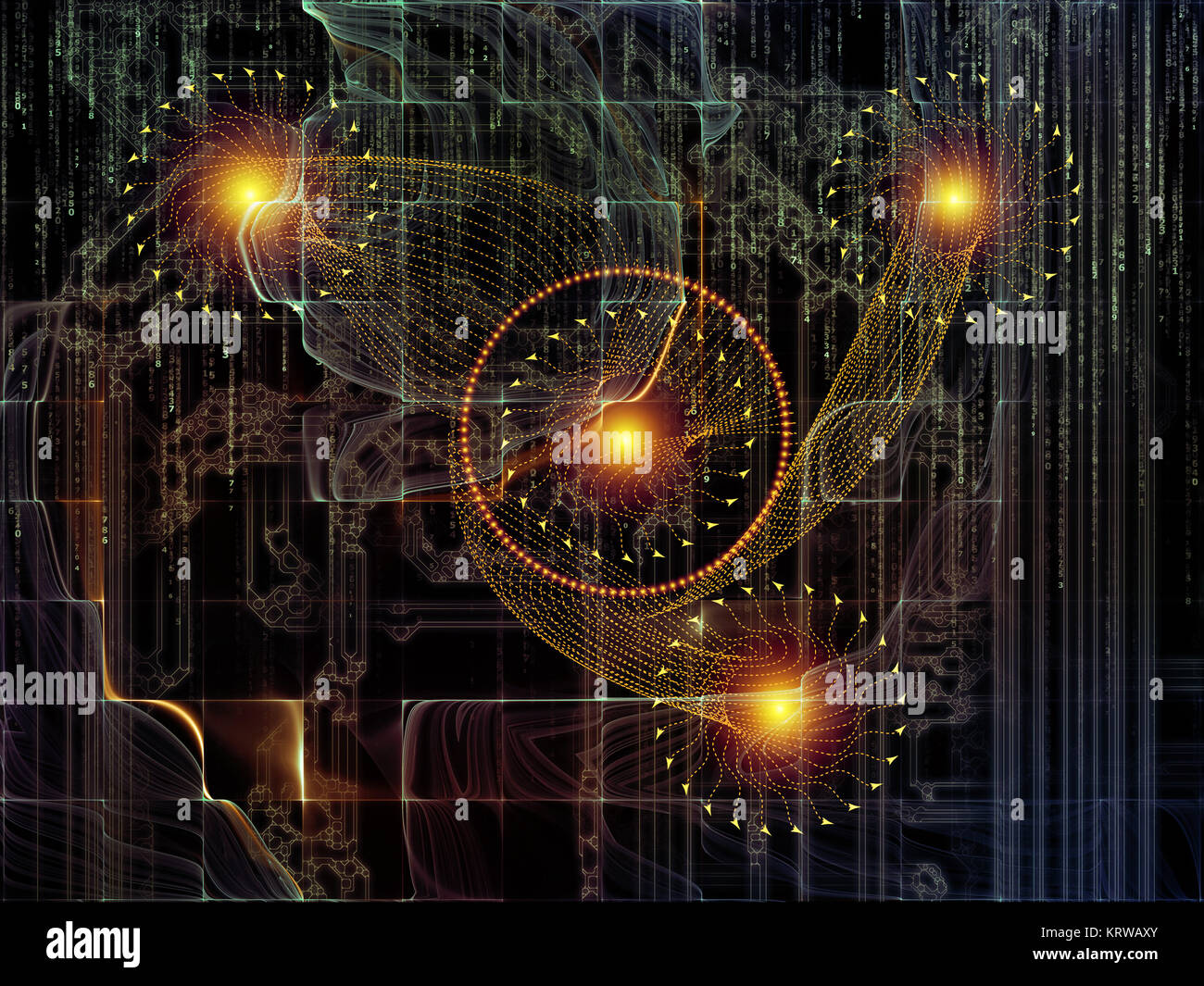 Processing Technology Links Stock Photo - Alamy