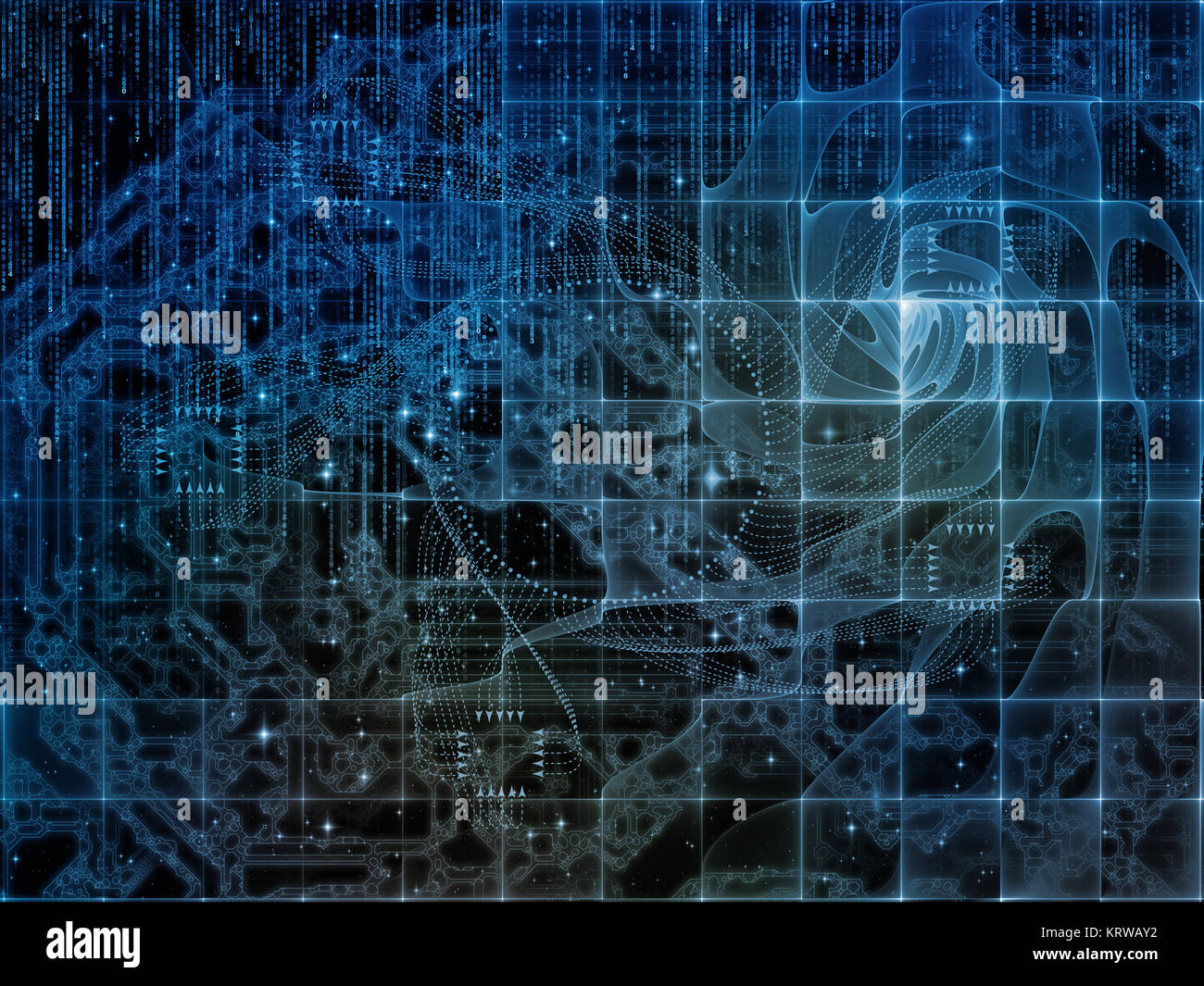 Elements of Technology Links Stock Photo - Alamy