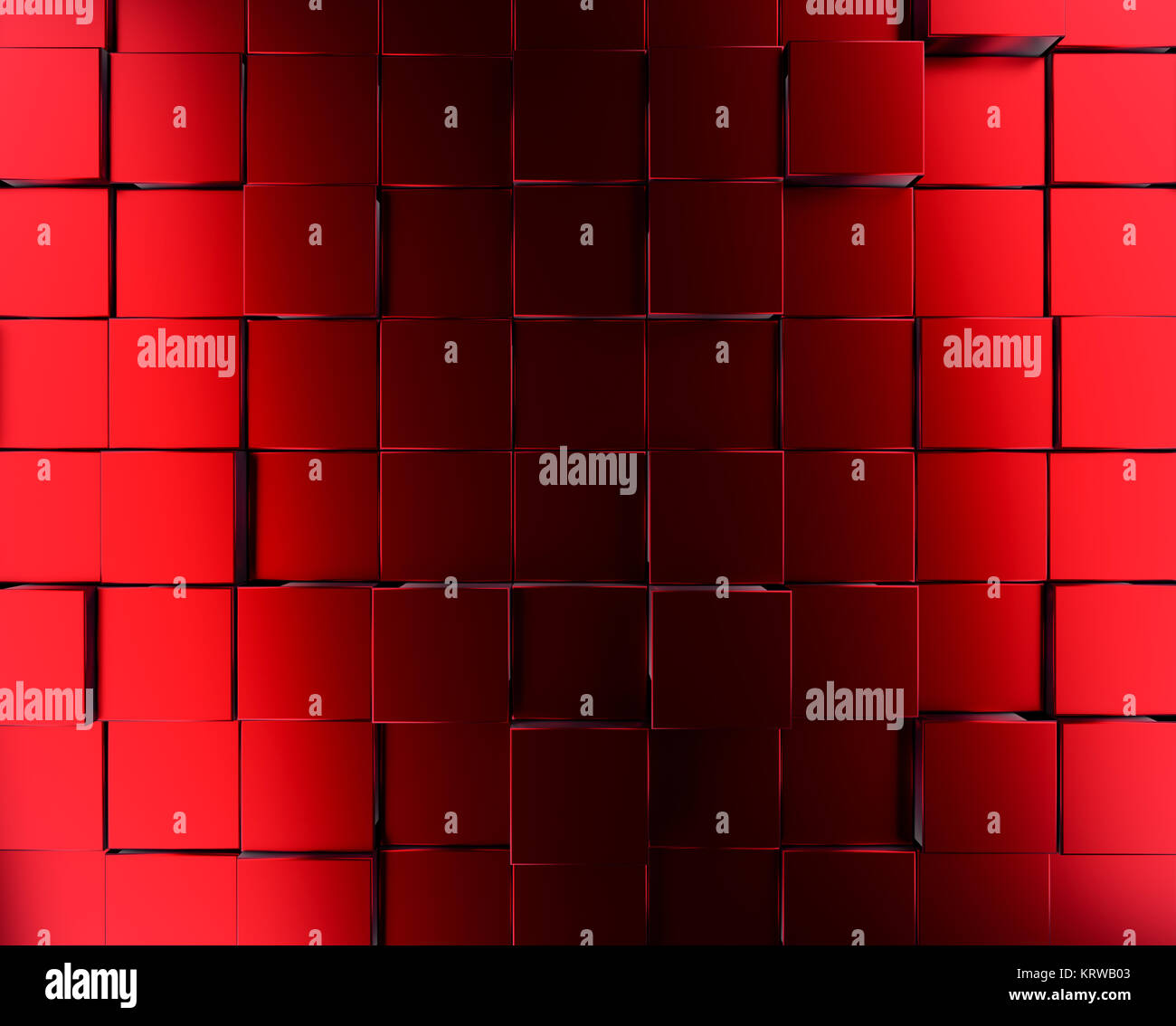 Abstract background with metallic red cubes, 3d rendering Stock Photo ...
