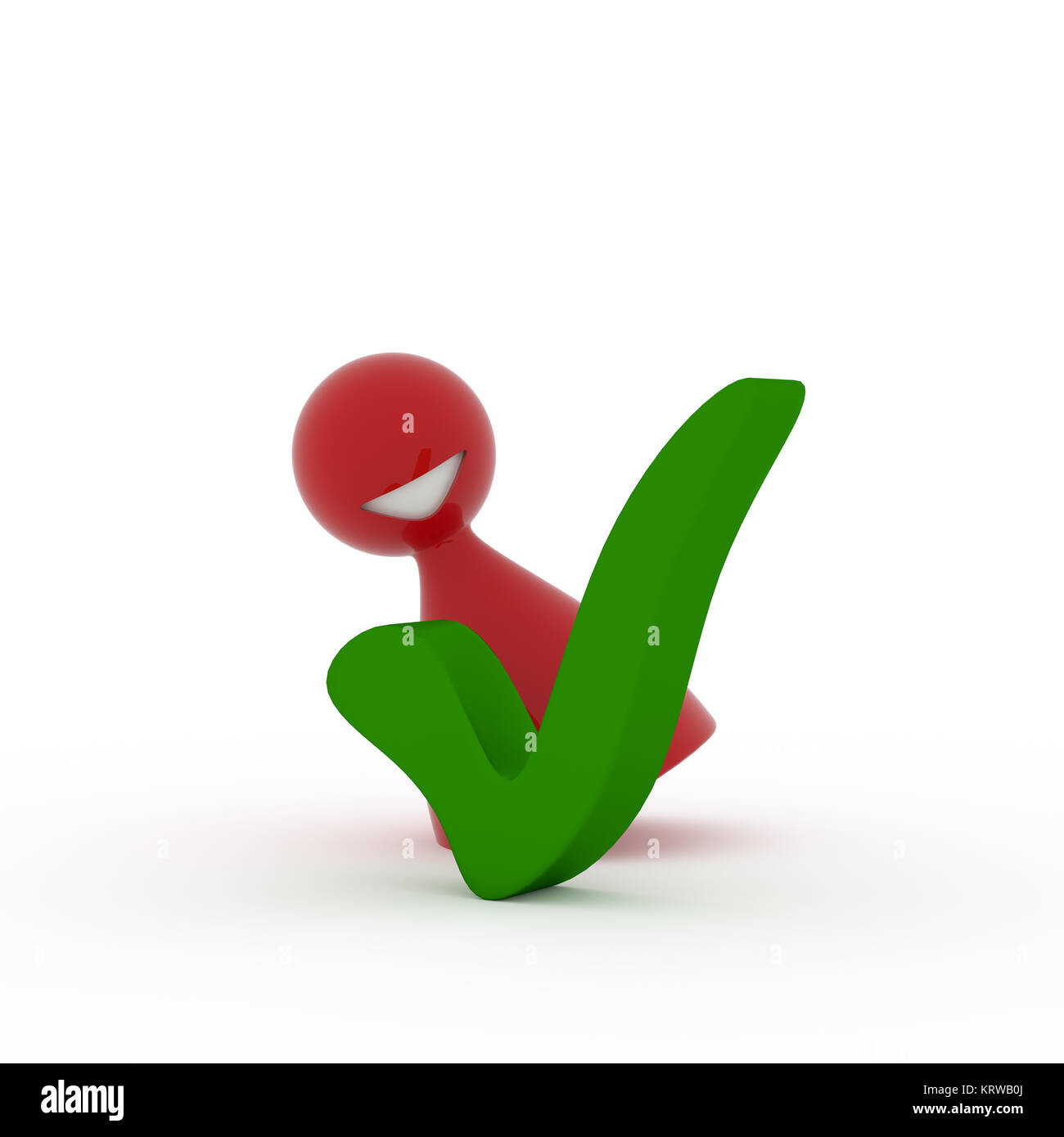 3d man check mark hi-res stock photography and images - Alamy