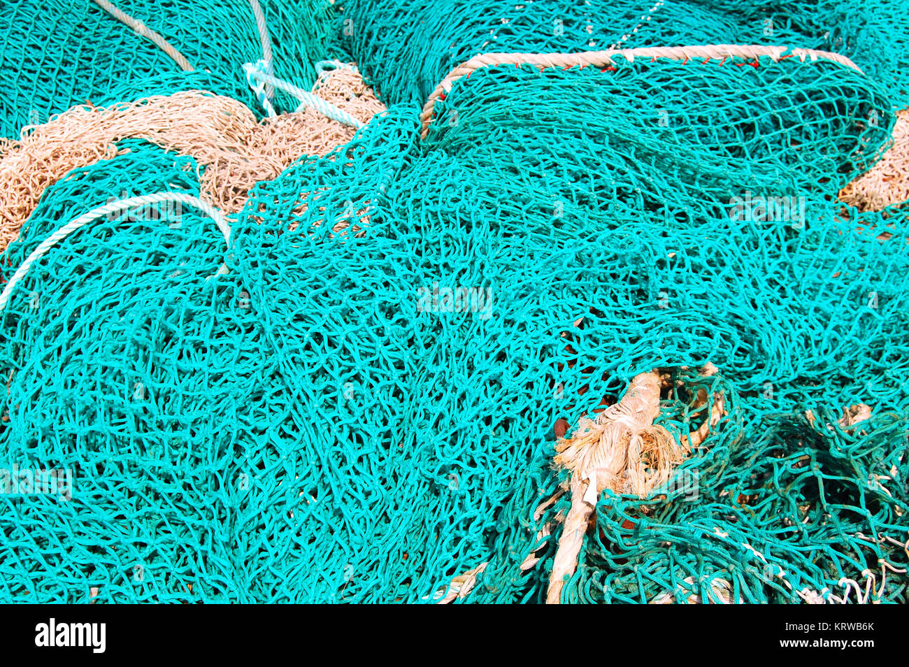 fishing nets at the sea Stock Photo - Alamy