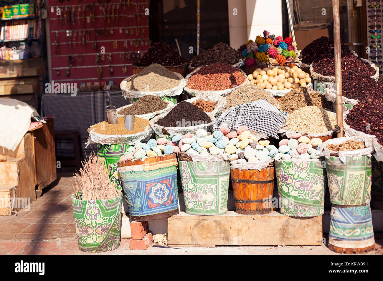 Street market in Egypt Stock Photo - Alamy