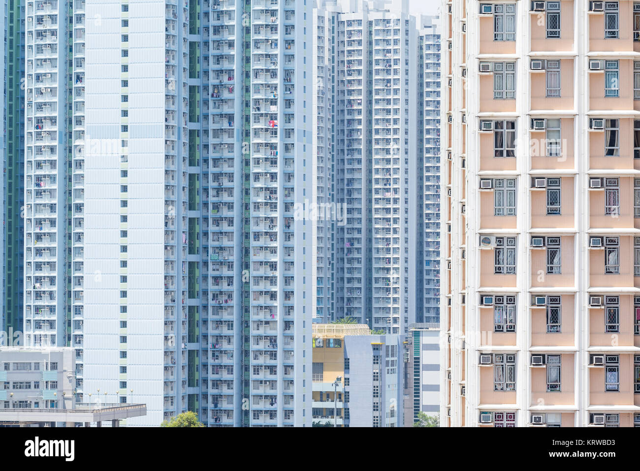 Apartment building in Hong Kong Stock Photo - Alamy