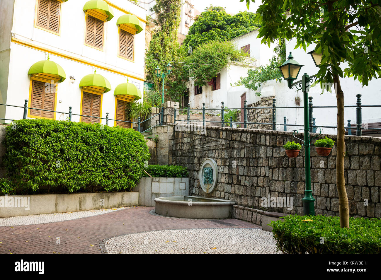 Macao old town Stock Photo - Alamy