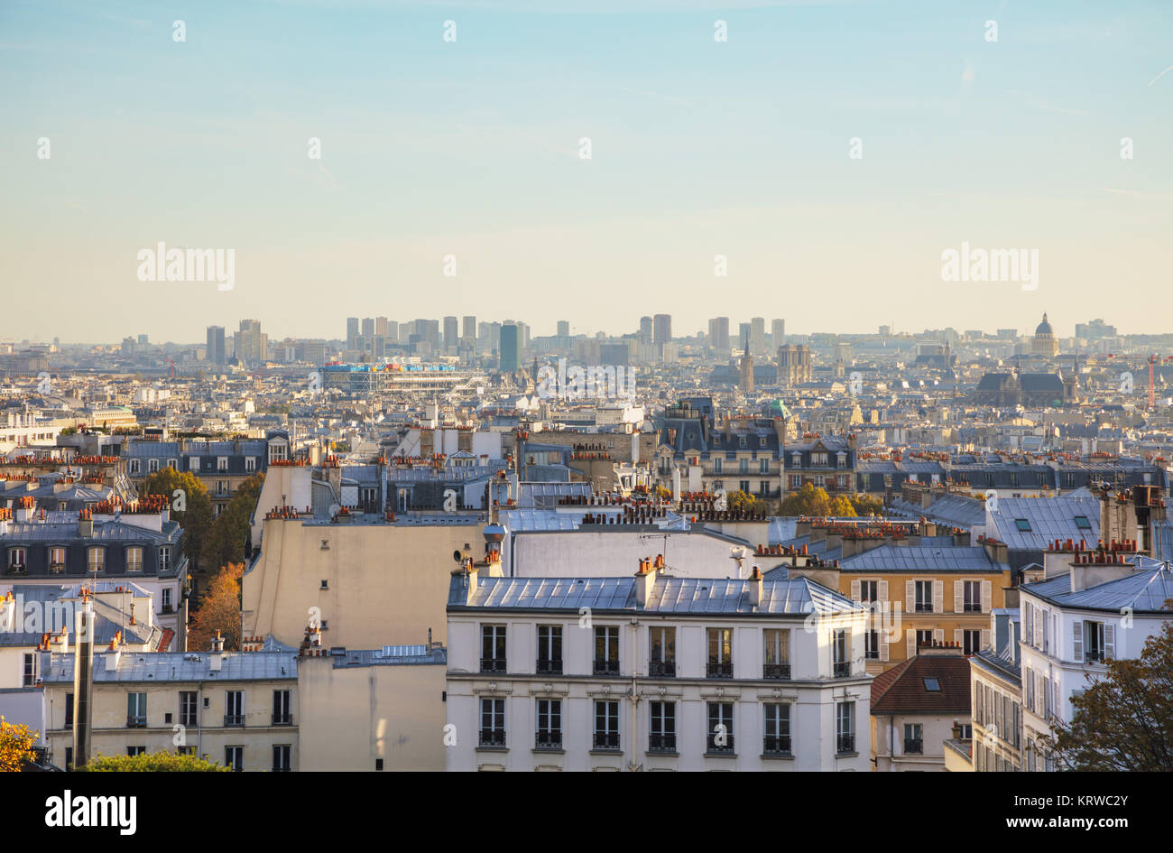 Aerial overview of Paris Stock Photo - Alamy