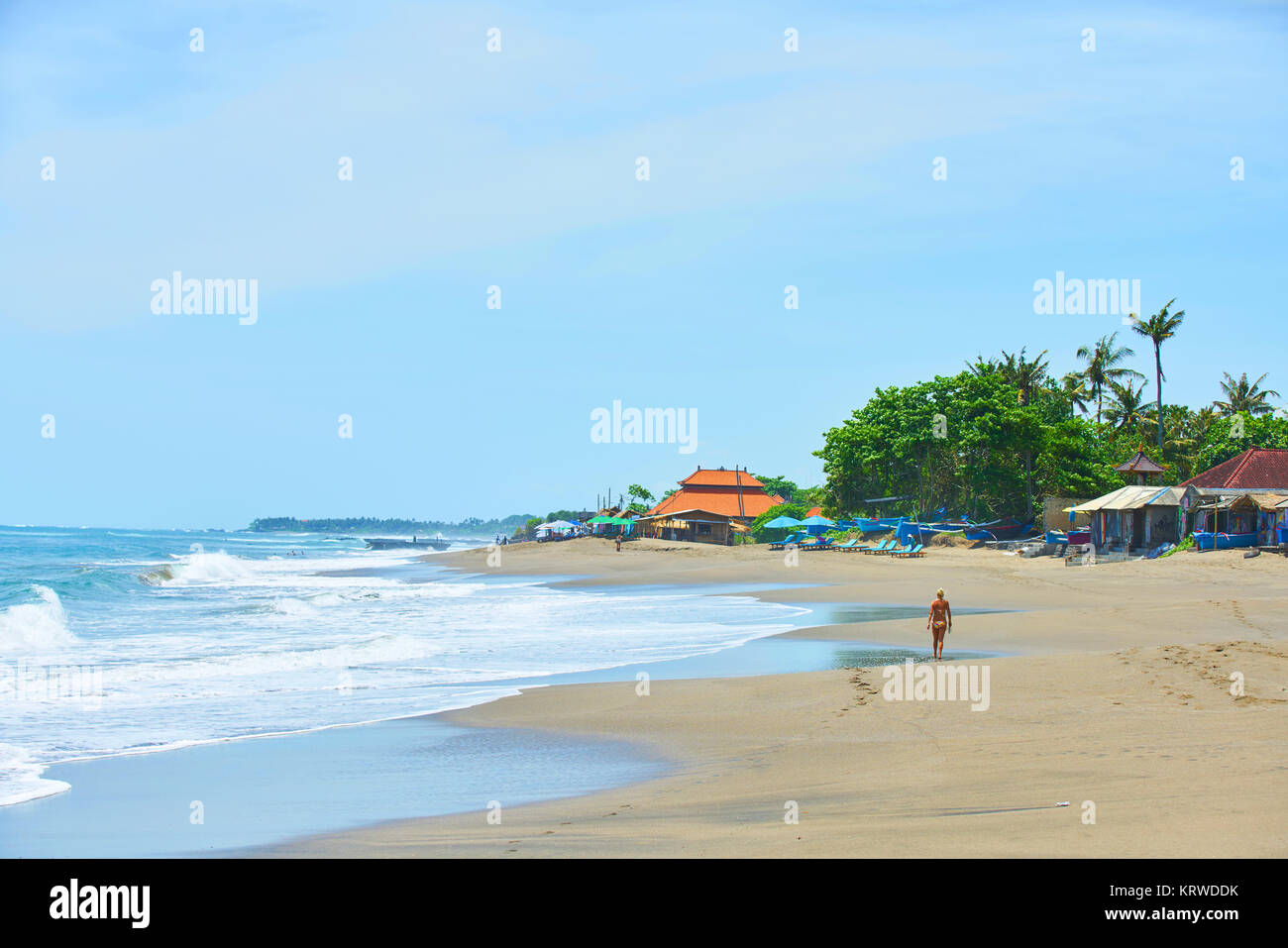 Beautiful beach in Indonesia, Bali Stock Photo - Alamy