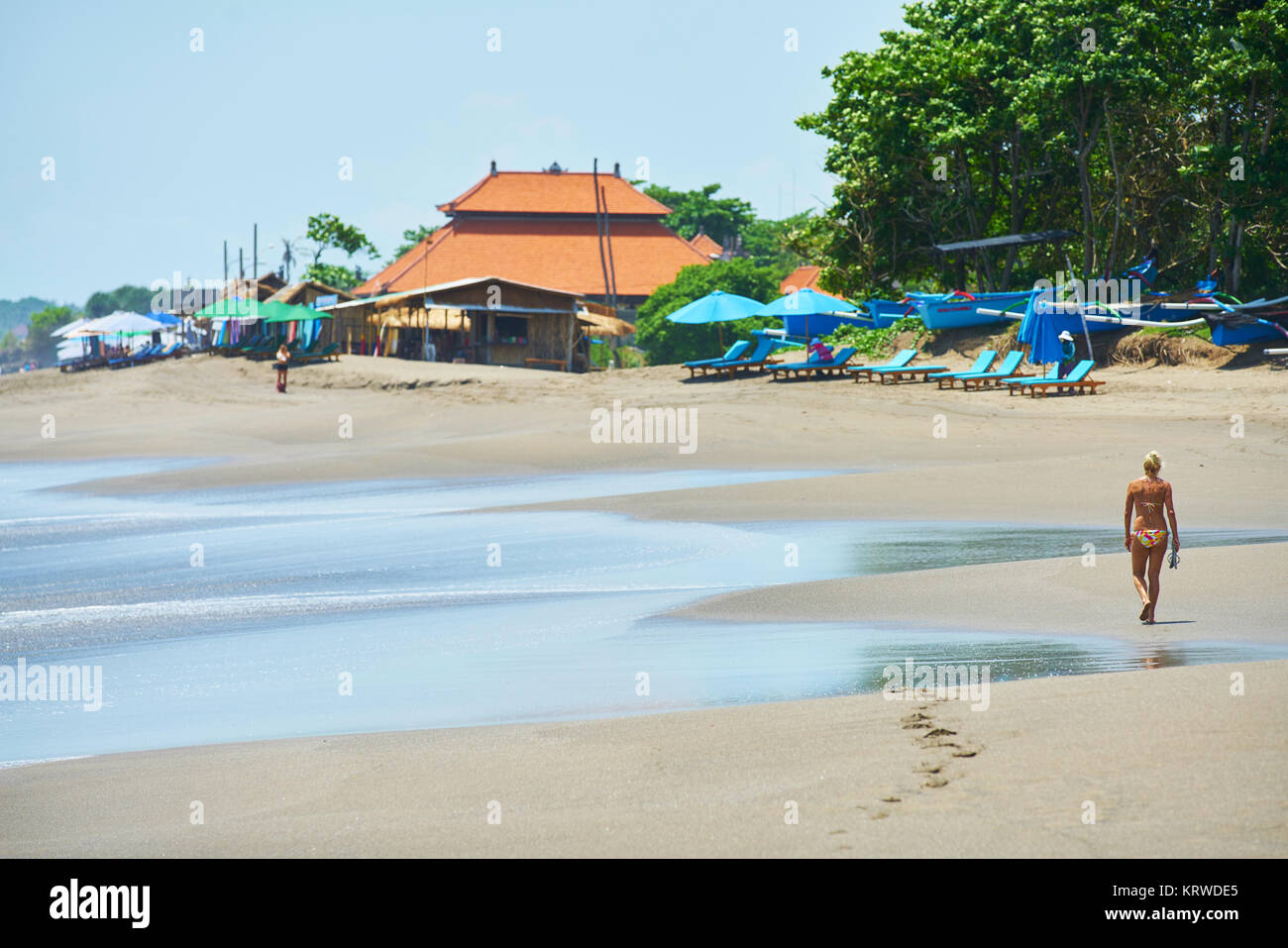 Beautiful beach in Indonesia, Bali Stock Photo - Alamy