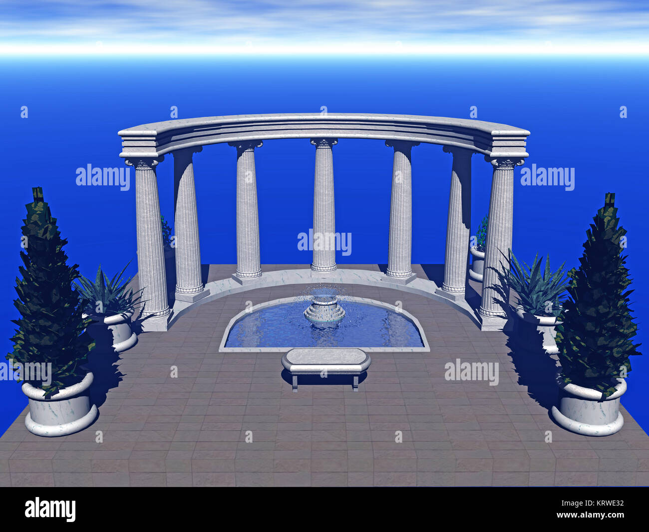 Roman garden hi-res stock photography and images - Alamy