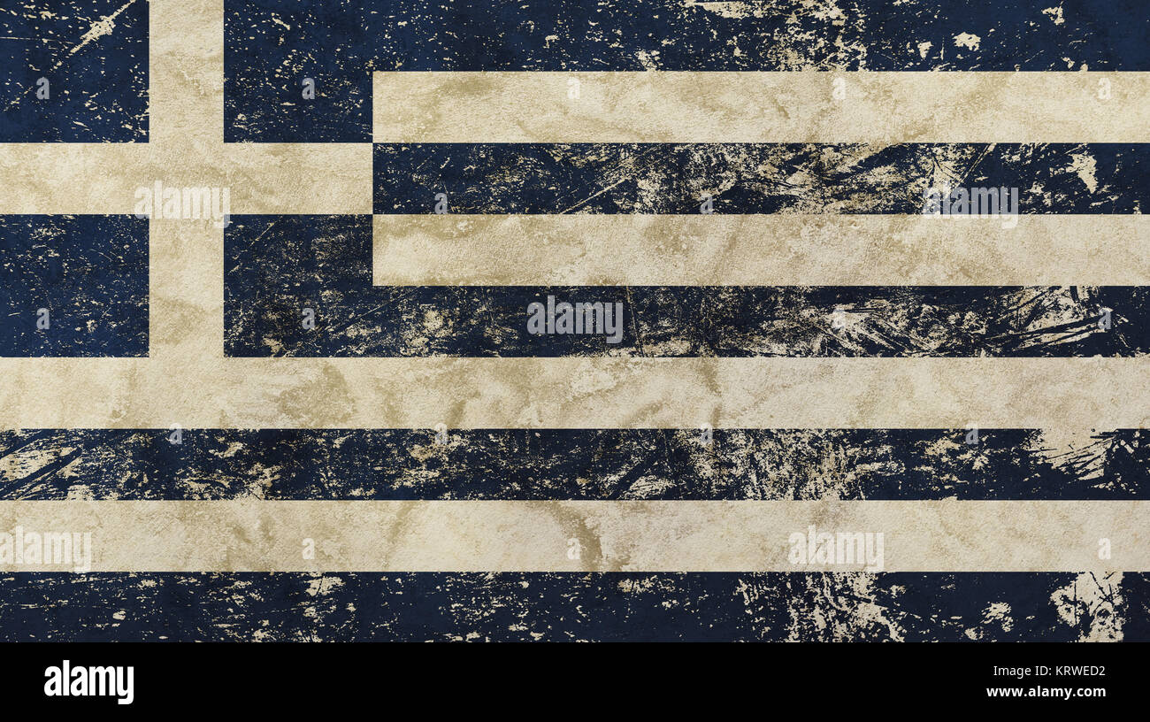 Grunge illustration greek flag hi-res stock photography and images - Alamy
