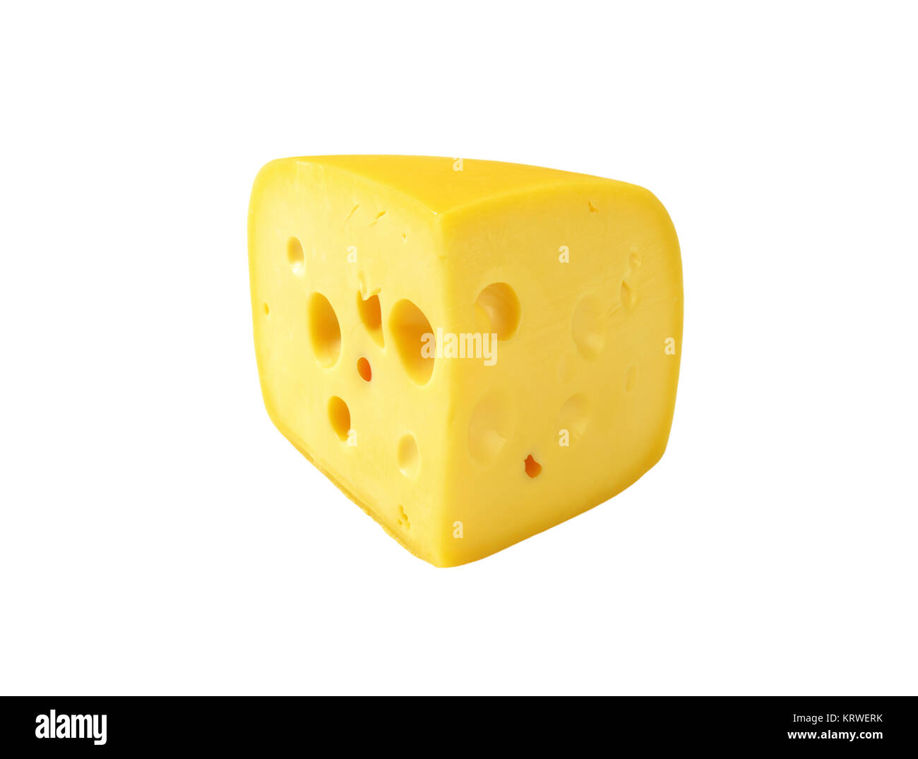wedge of Swiss cheese Stock Photo - Alamy