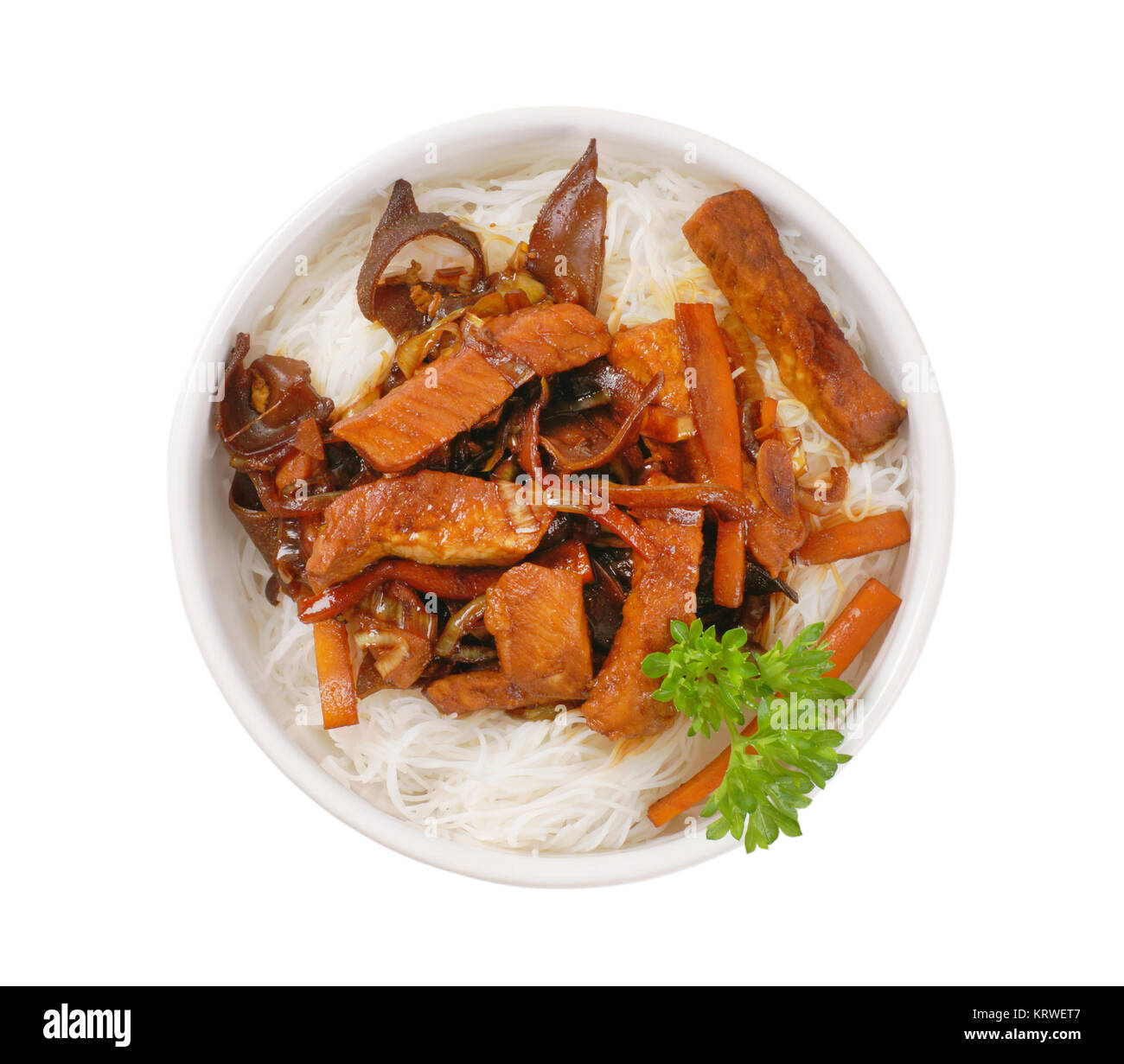 Beef rice noodles Cut Out Stock Images & Pictures - Alamy