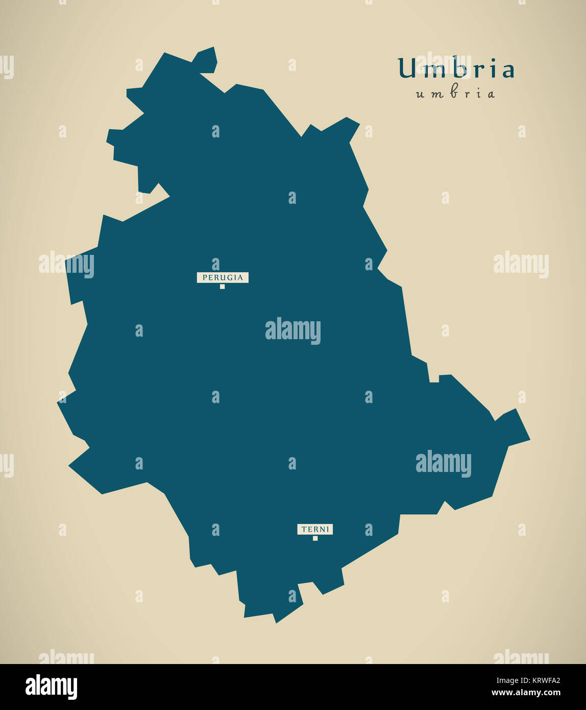 Umbria map hi-res stock photography and images - Alamy