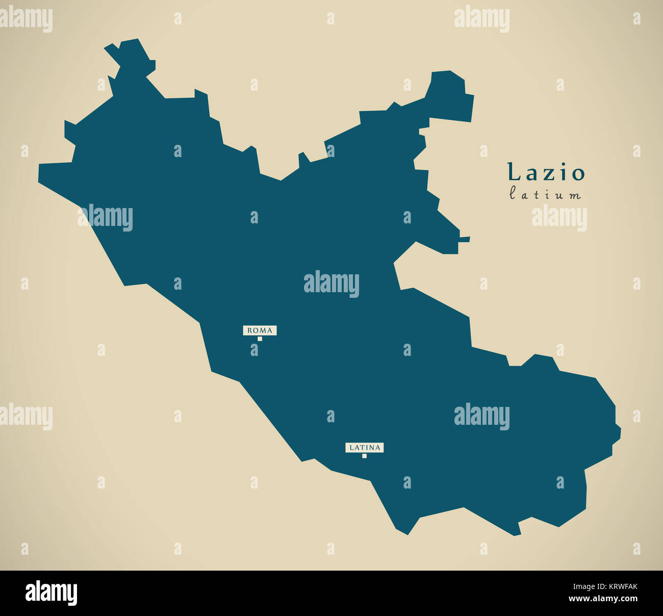 Lazio silhouette map hi-res stock photography and images - Alamy