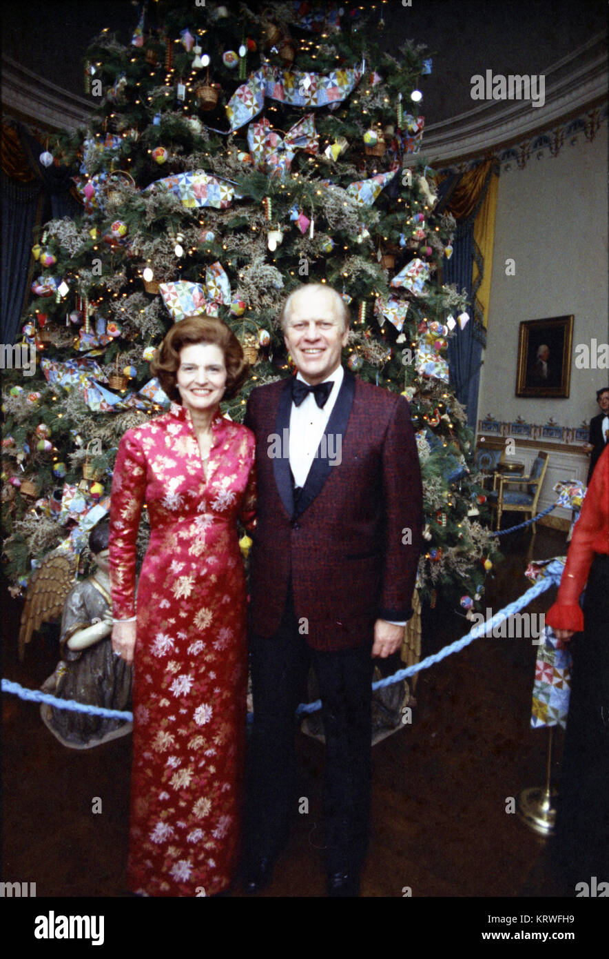 President Ford and his wife First Lady Betty Ford in the Blue Room of ...