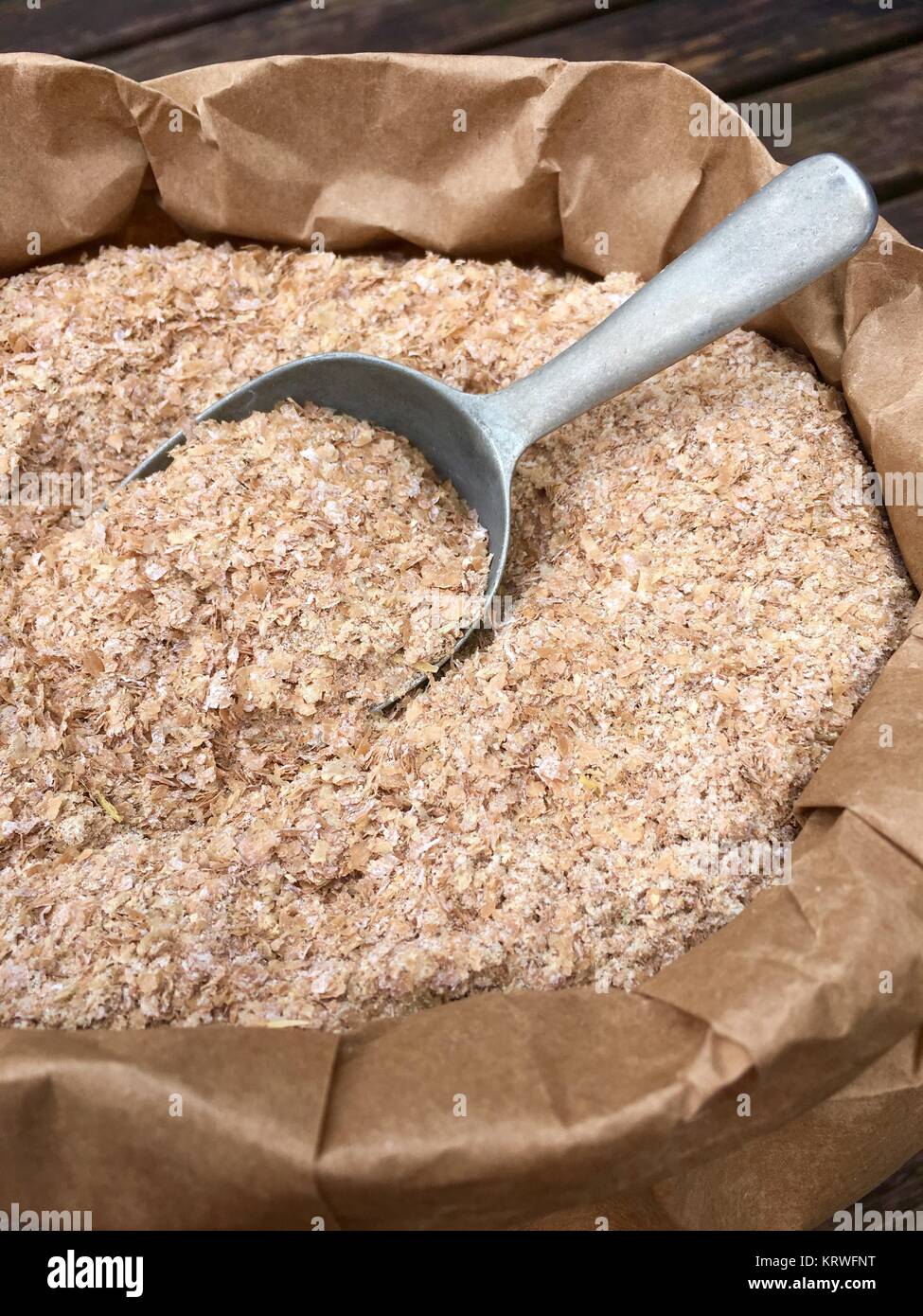 wheat bran in closeup Stock Photo - Alamy