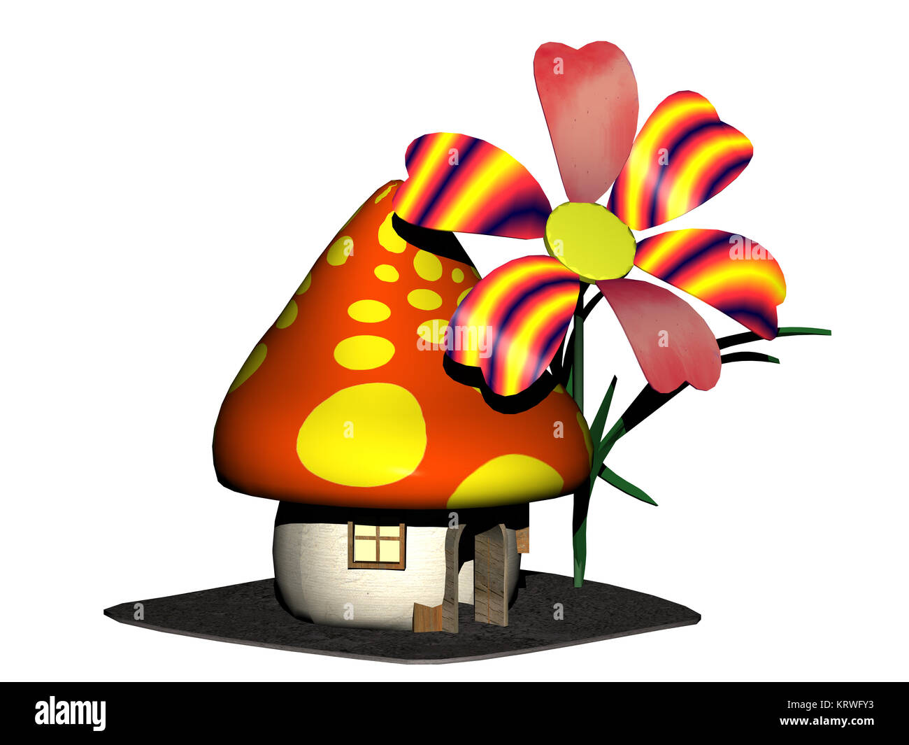 mushroom house free Stock Photo - Alamy