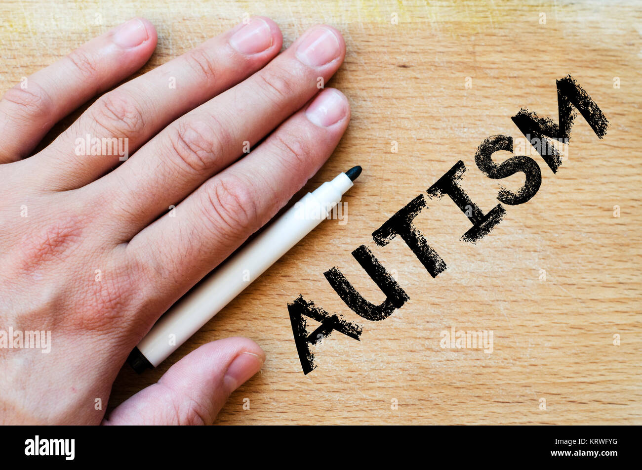 Autism text concept Stock Photo - Alamy