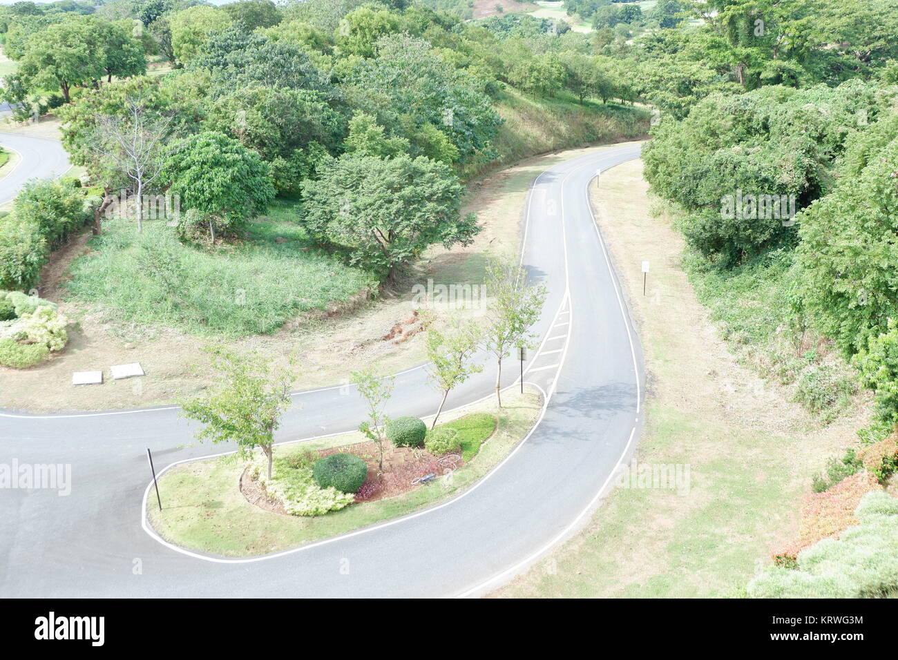 Amazing drive way and nature background Stock Photo - Alamy
