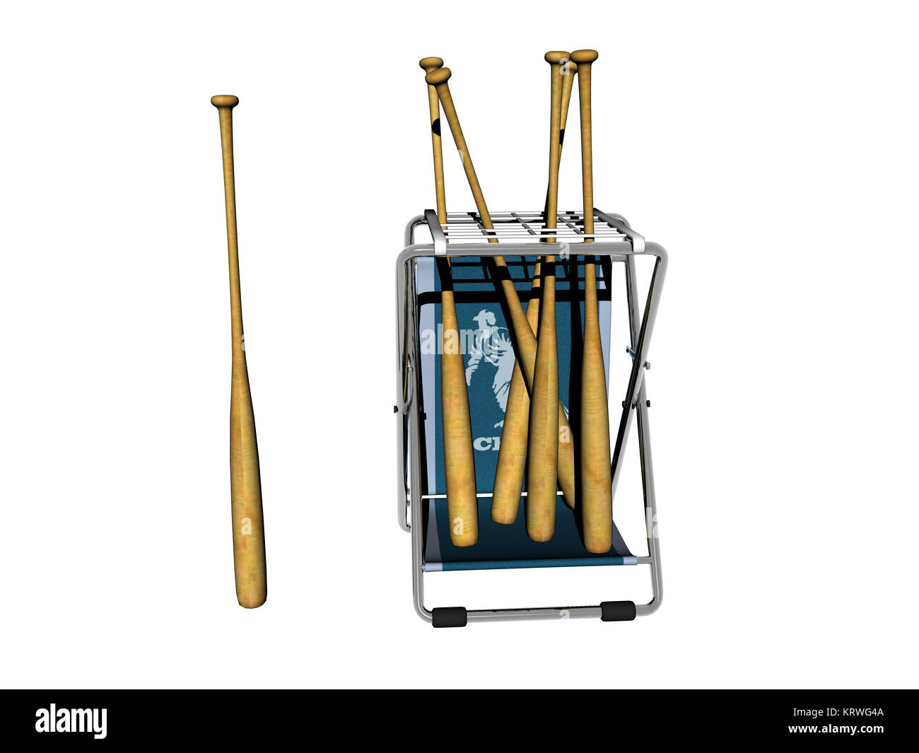 baseball bat in stand free Stock Photo - Alamy