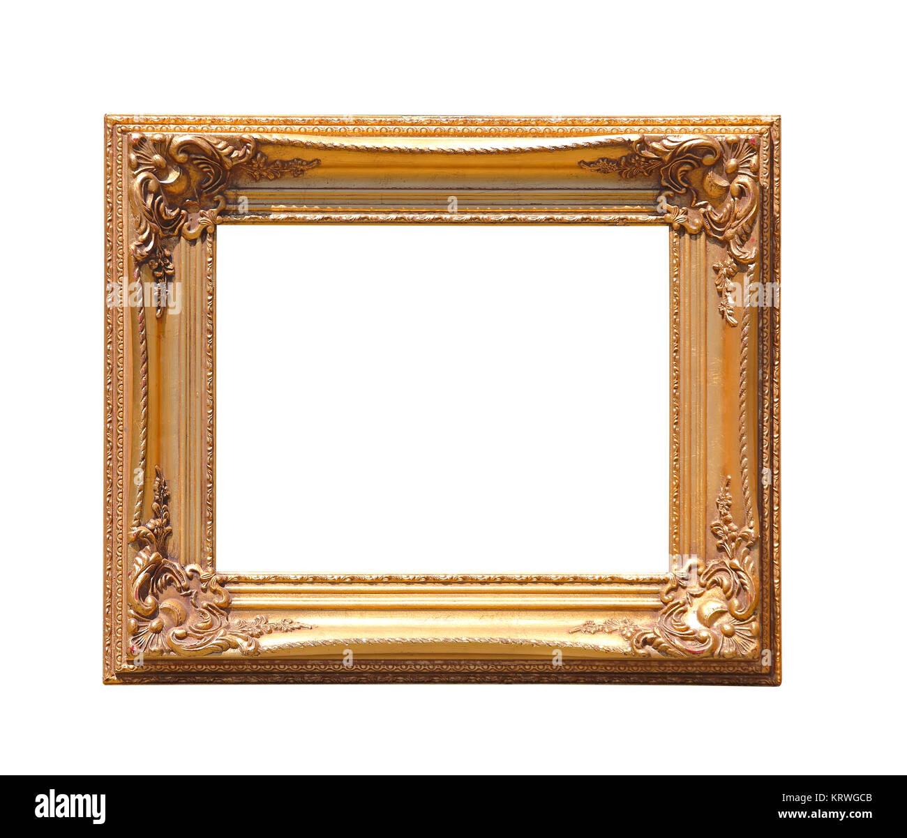 Golden Picture Frame Stock Photo - Alamy
