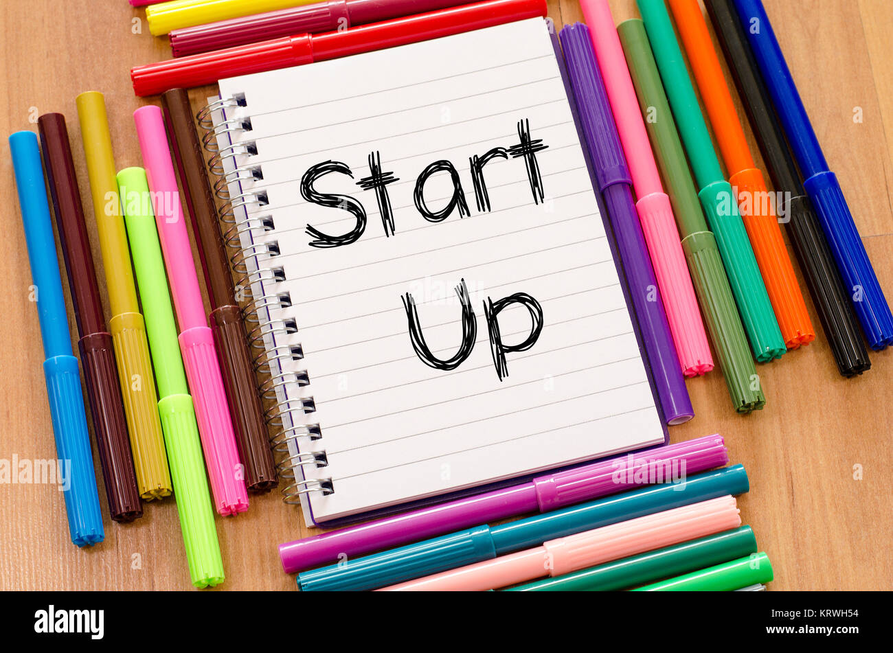 Start up text concept Stock Photo - Alamy