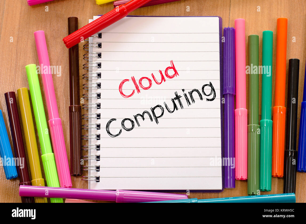 Cloud computing text concept Stock Photo - Alamy