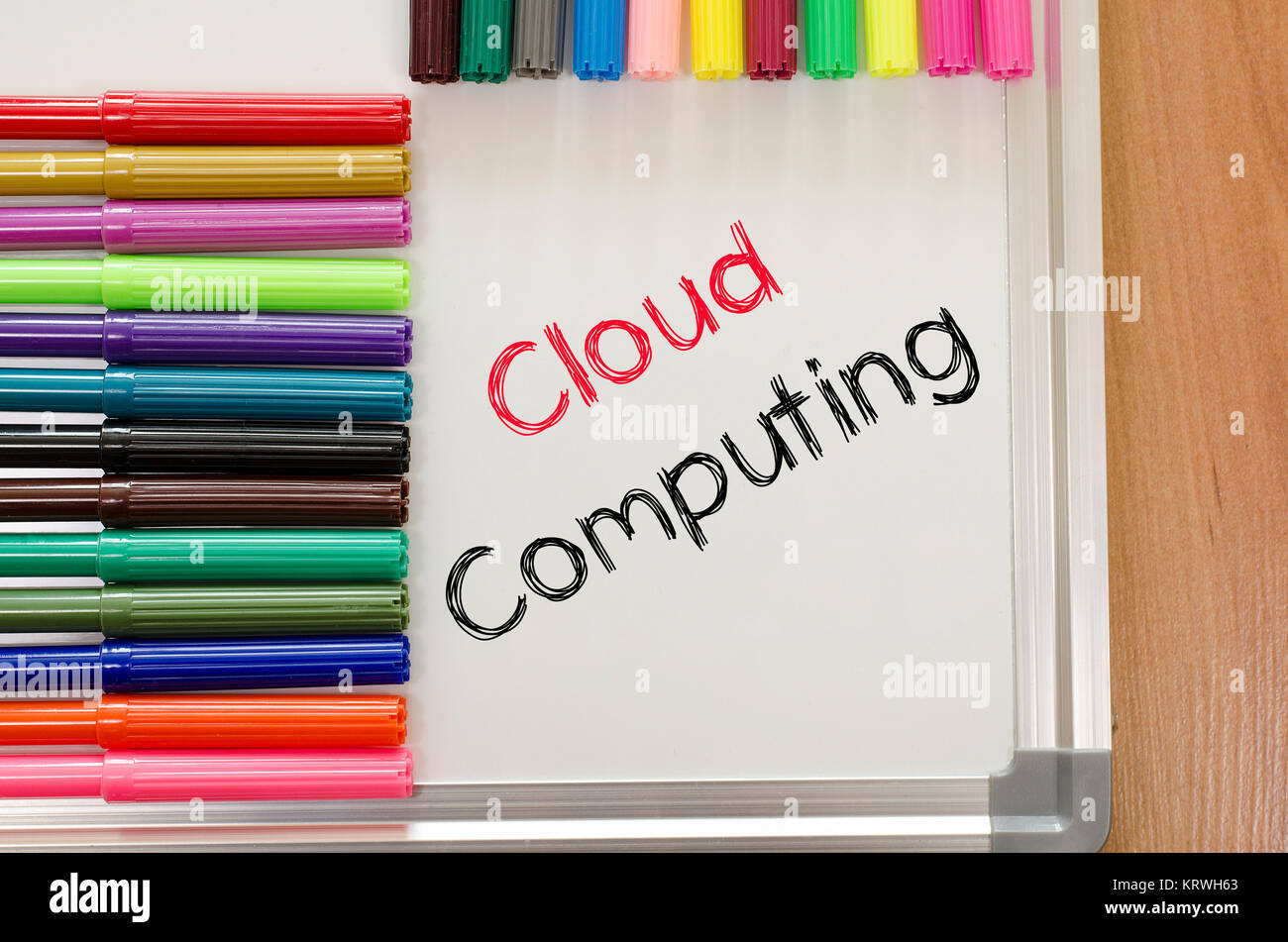 Cloud computing text concept Stock Photo - Alamy