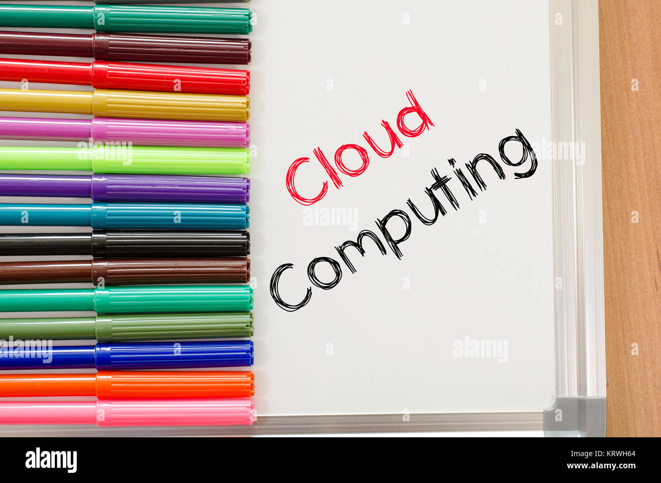 Cloud computing text concept Stock Photo - Alamy