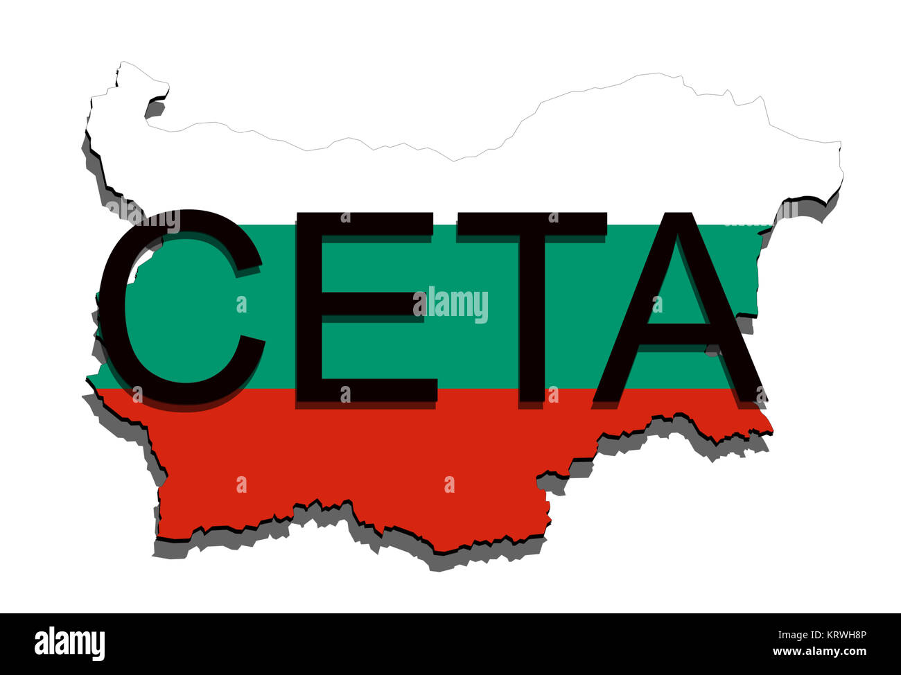 CETA - comprehensive economic and trade agreement on white background ...