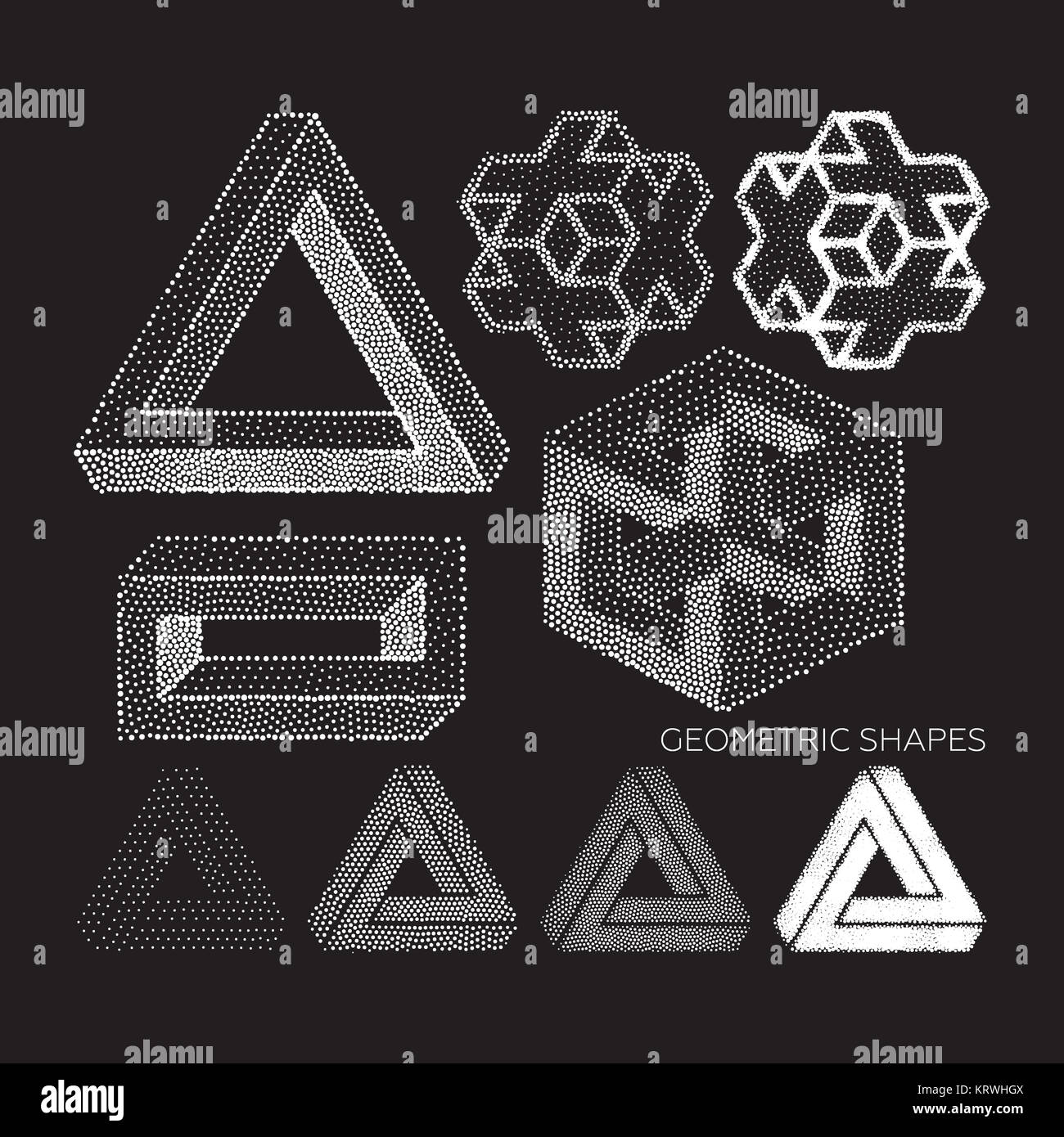 Set of geometric shapes Stock Photo - Alamy